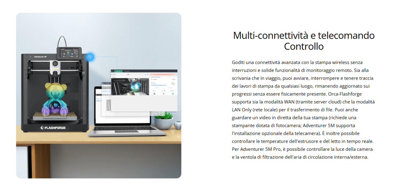 Orca‑Flashforge – Slicer 3D ufficiale FlashForge con AI & controllo remoto